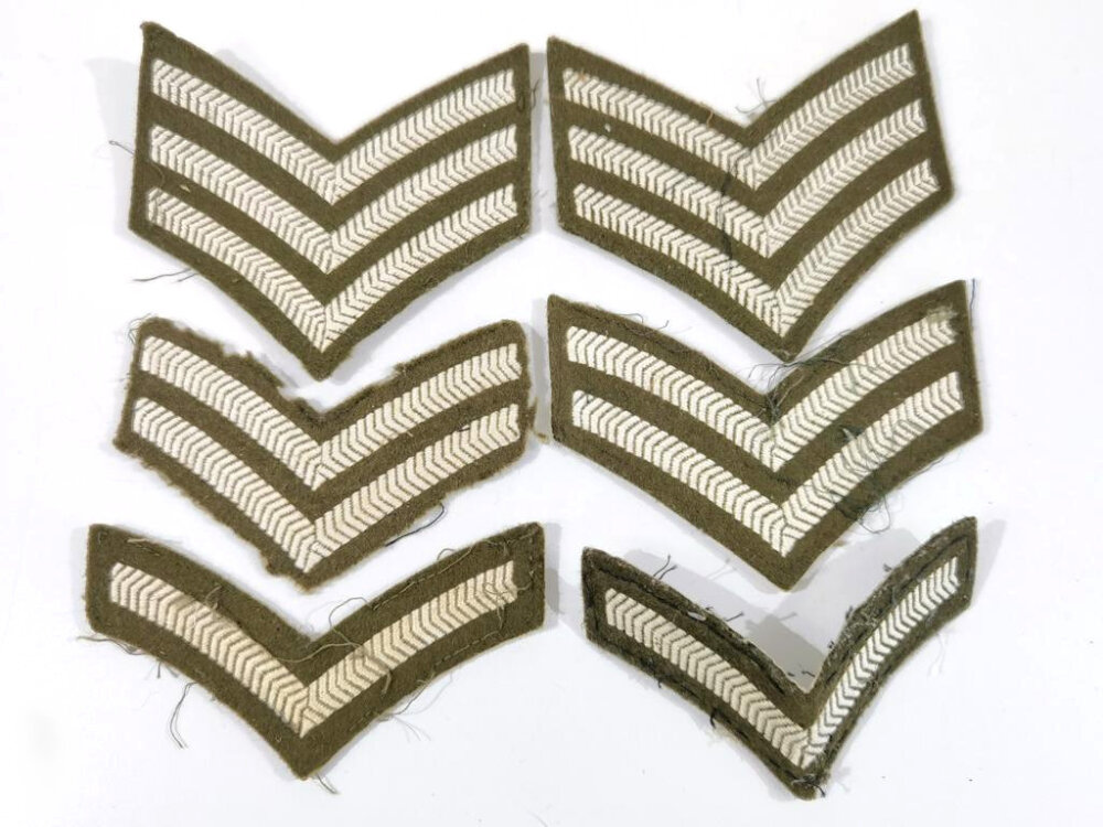 British Rank Chevrons, used, 9,00