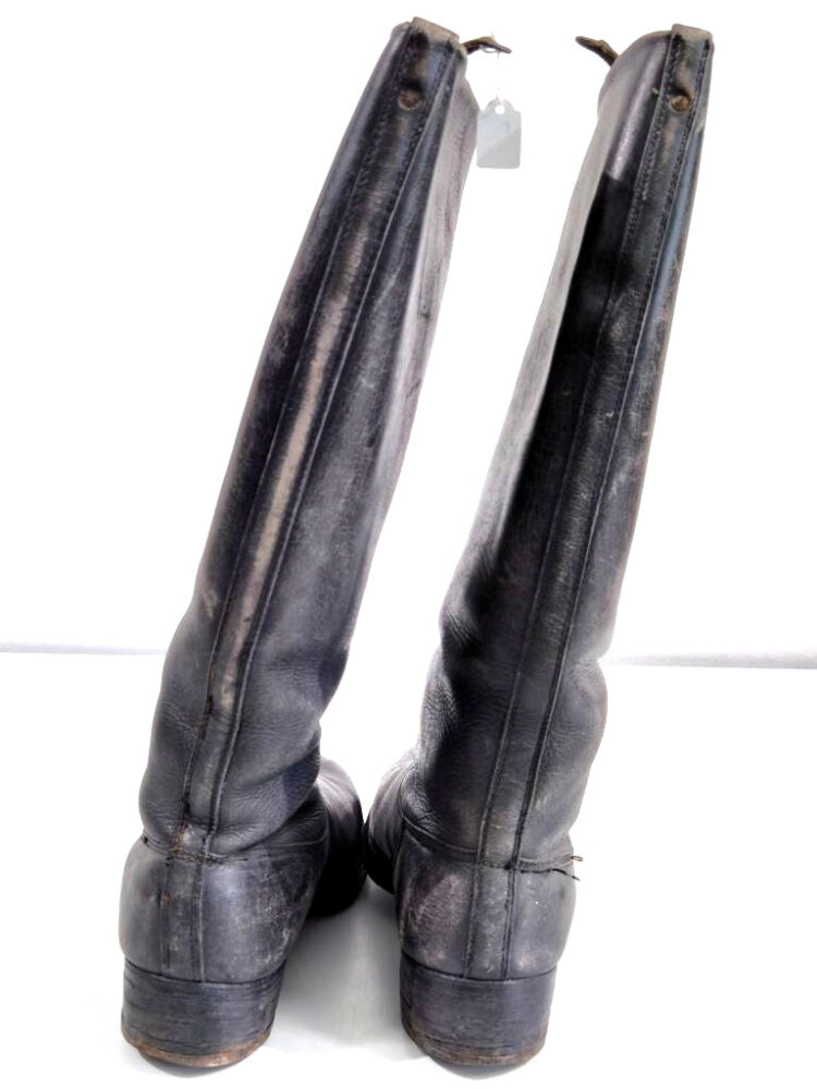 Paar Stiefel für Unteroffiziere der Wehrmacht. Ungereinigtes Paar, So