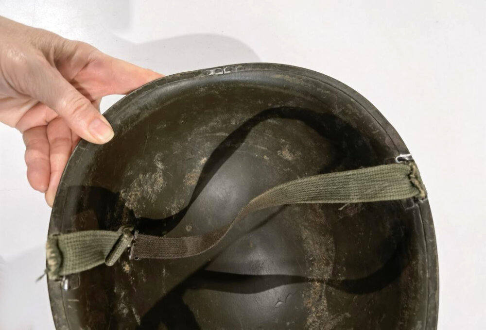 U.S. after WWII helmet shell , original paint, 120,00