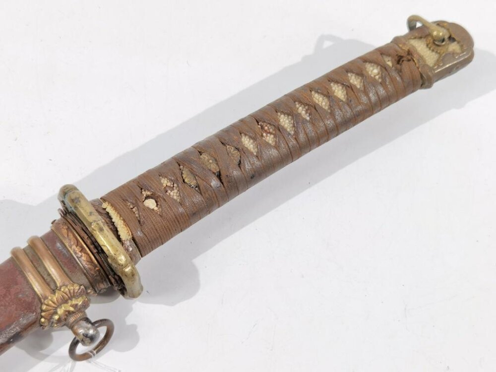 Japan 2.Weltkrieg , Katana für Offiziere . Saubere Klinge, der Lack d