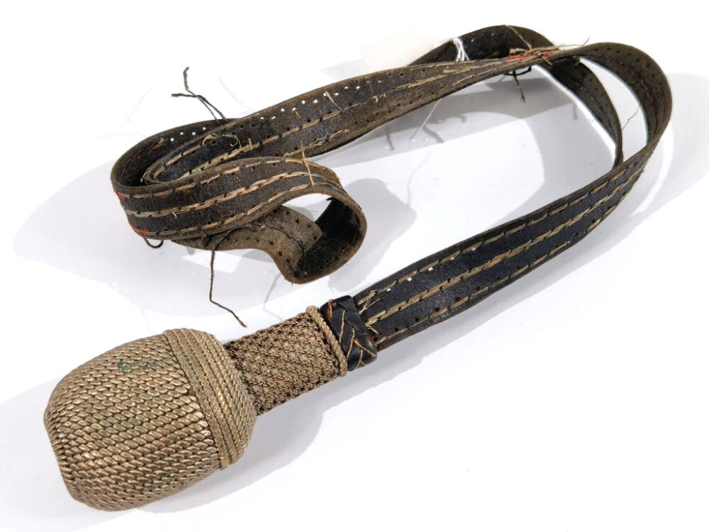 Württemberg, Portepee für Offiziere, stark getragenes Stück, 45,00