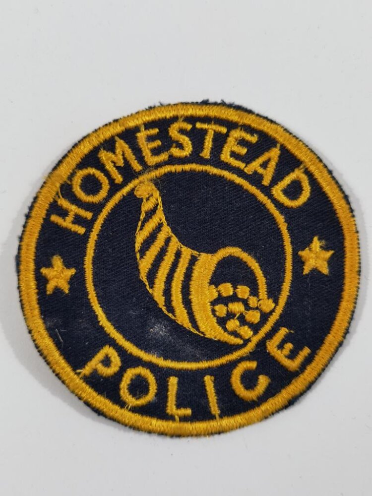 "Homestead Police"patch, 15,00