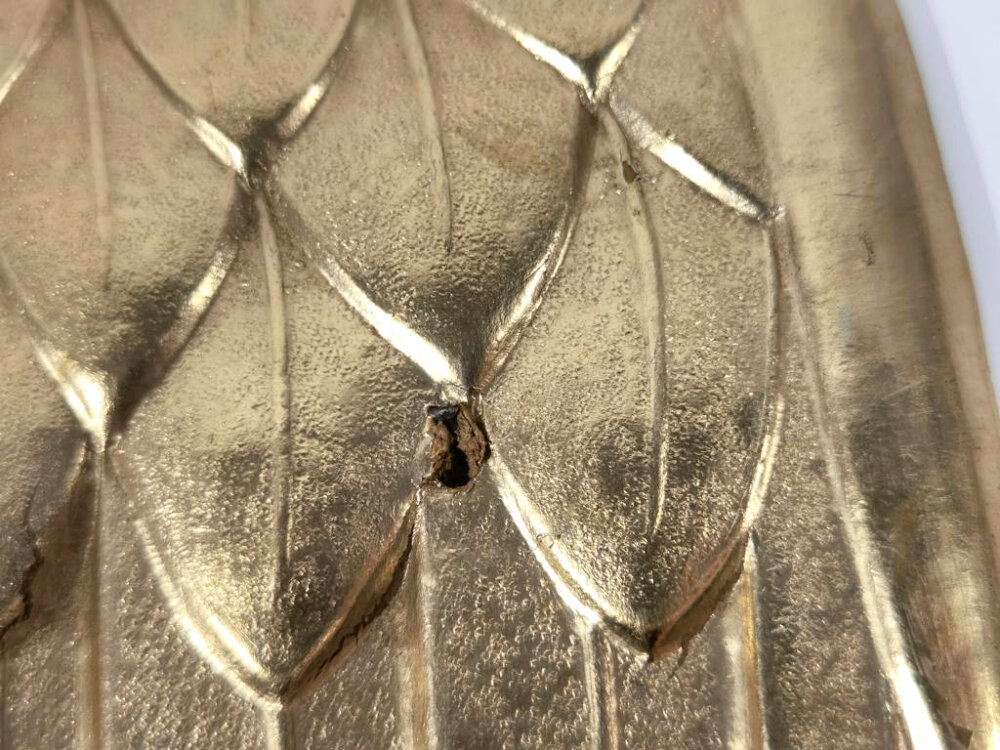 Grosser Parteiadler für Saalschmuck. Lackierte Pappe, Rückseitig mit