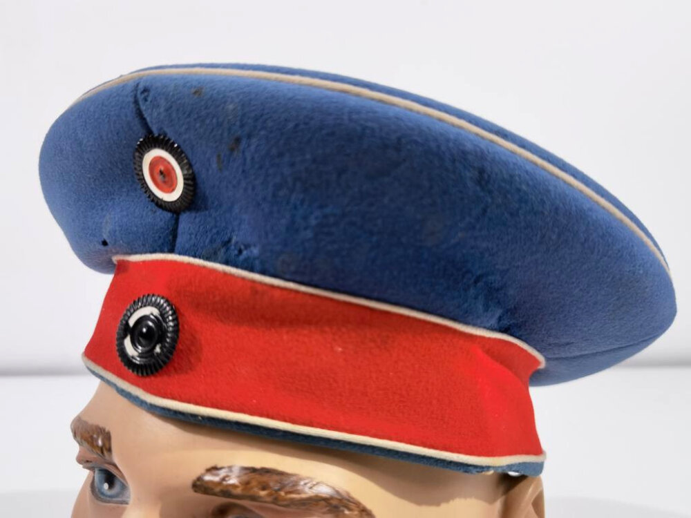 Schirmlose Feldmütze für Husaren des Husaren Regiments Nr.13. Leichte ...