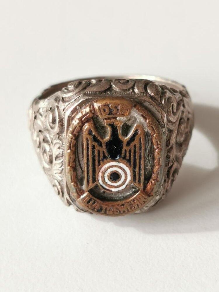 Deutschland nach 1945, Fingerring mit aufgelegtem " Deutsches Schießs ...