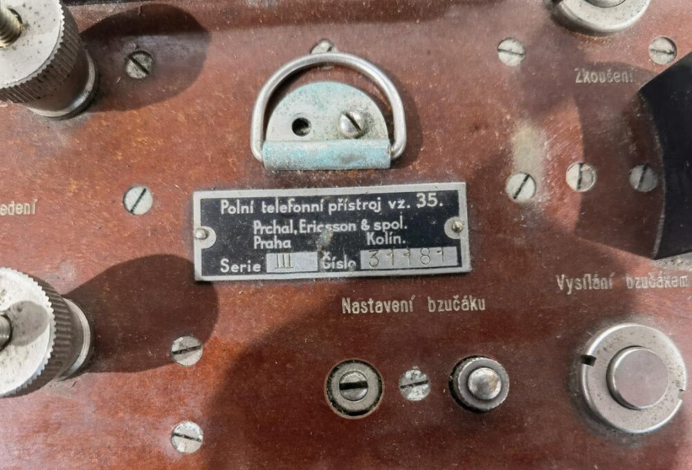 Tschechoslowakei, Feldfernsprecher VZ35 ( Polni telefonni pristroj vz ...