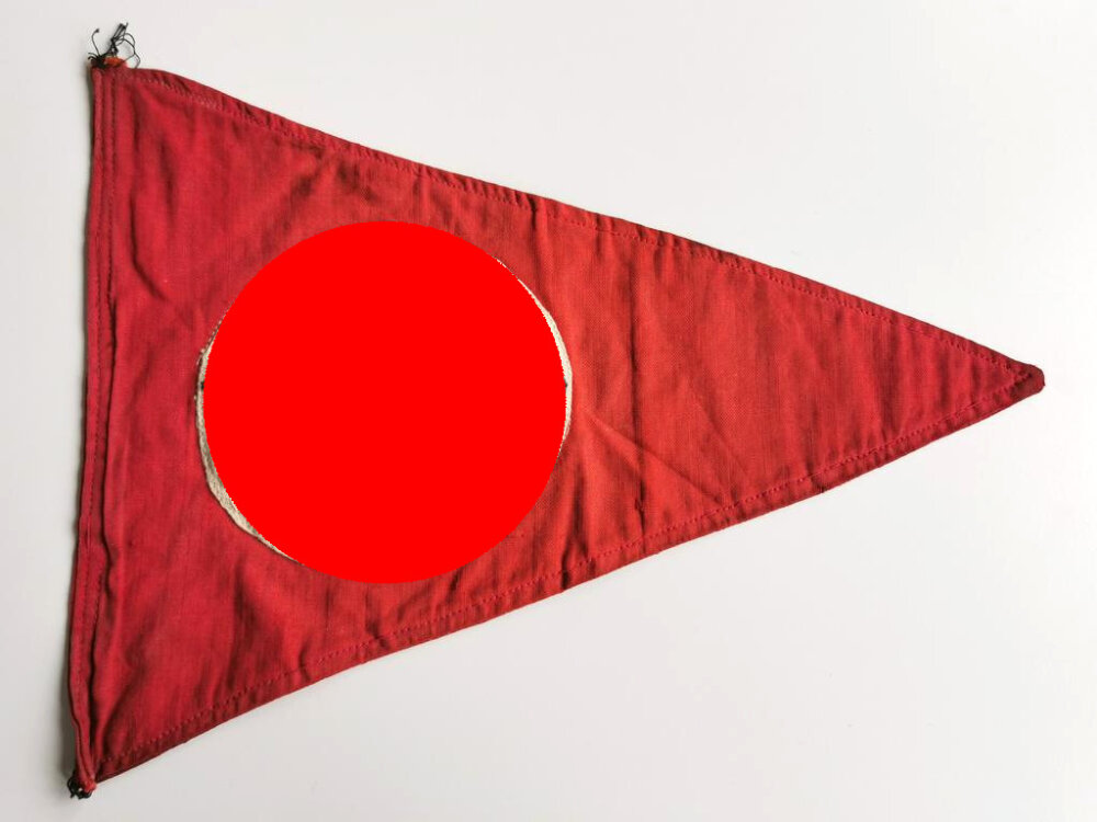 Fahrrad ? Wimpel dreiteilig, Größe 18,5 cm x 25 cm, mit leichten Schä