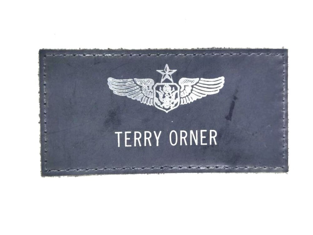 U.S. Air Force name tag " Terry Orner ", 30,00
