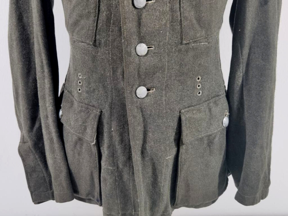 Heer, Feldbluse für Mannschaften Modell 1943. Getragenes Kammerstück