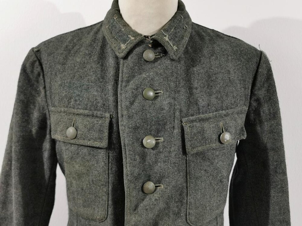 Heer, Feldbluse für Mannschaften Modell 1943. Getragenes Kammerstück