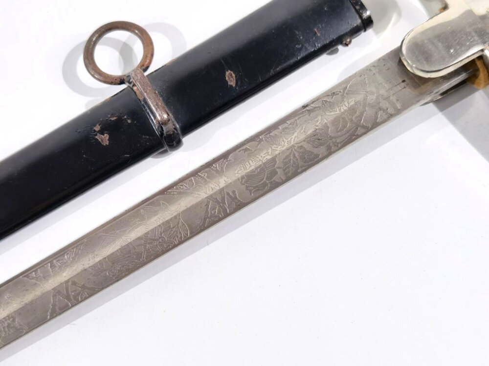 Kaiserreich, Säbel eines Artilleristen, beidseitig geätzte Klinge "Zu