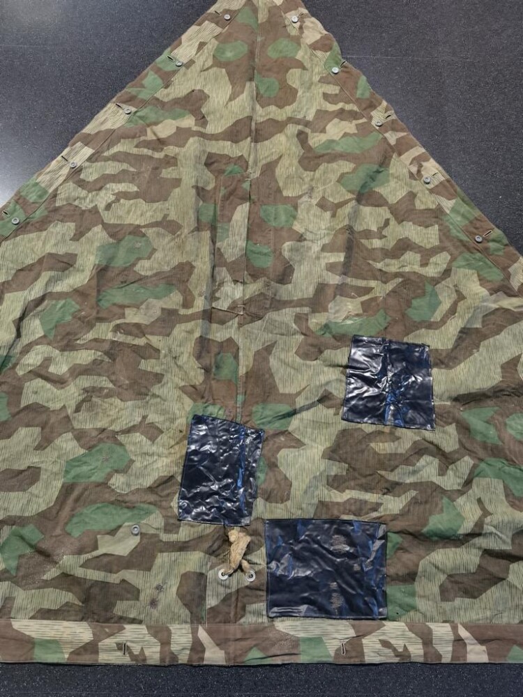 Zeltbahn 31 Wehrmacht, viele Reparaturstellen, 70,00