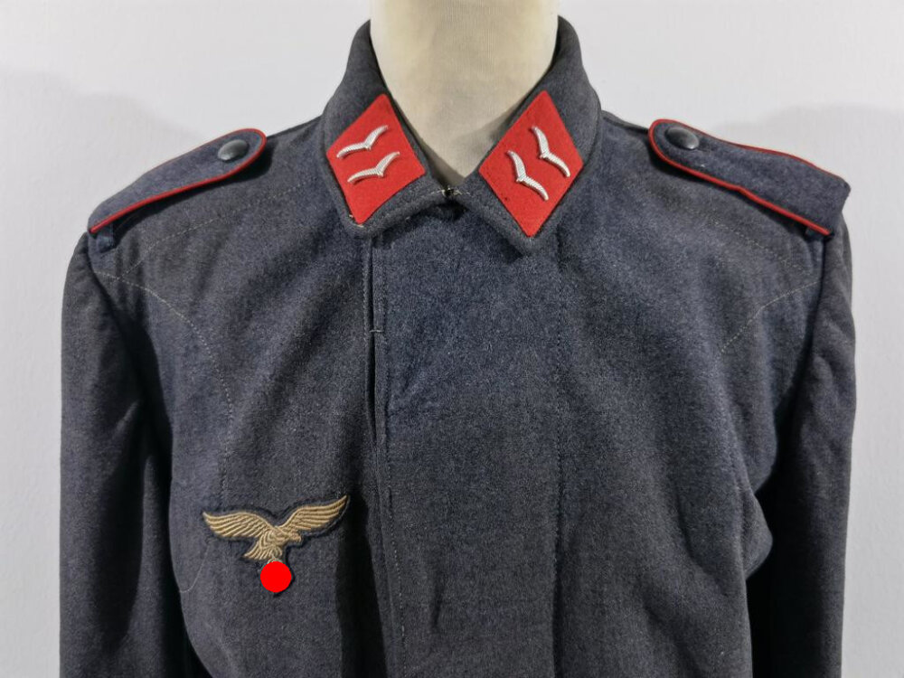 Luftwaffe, Fliegerbluse für Mannschaften Flak. Leicht getragenes Kamm