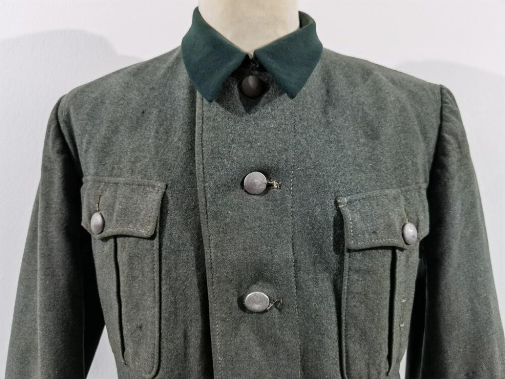 Heer, Feldbluse Modell 1936. Stärker getragenes Kammerstück mit diver