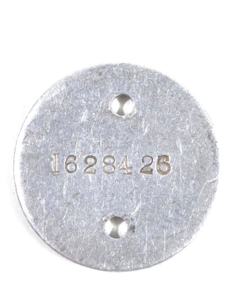 U.S. WWI, Identification tag " dog tag " ,Aluminium, 35,00