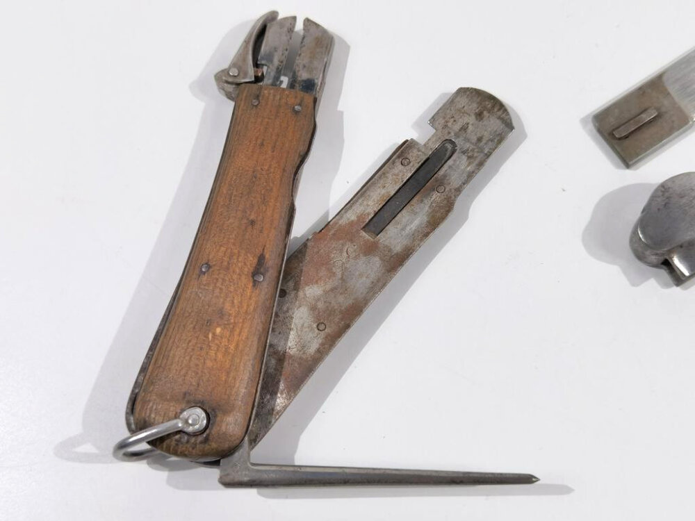 Fallschirmjäger Kappmesser, zerlegbare Variante. gebrauchtes Stück in