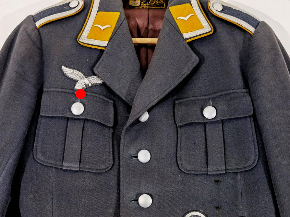 Luftwaffe, Waffenrock für einen Unteroffizer fliegendes Personal. Frü