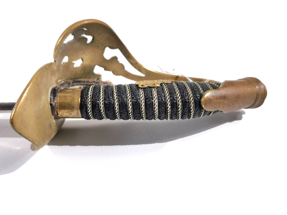 Preussen Infanterie Offiziers Degen , IOD Modell 1889. Vernickelte Sc