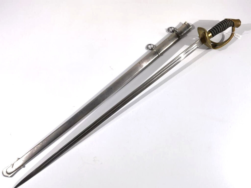 Preussen Infanterie Offiziers Degen , IOD Modell 1889. Vernickelte Sc