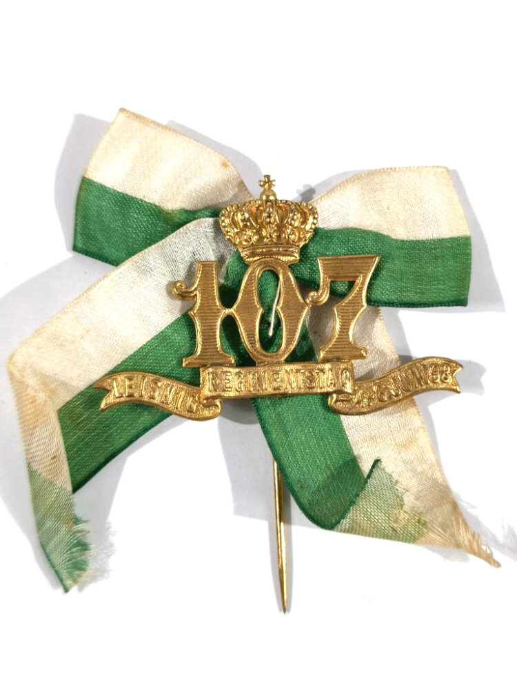 Infanterie Regiment Prinz Johan Georg Nr. 107, Ansteckabzeichen zum R