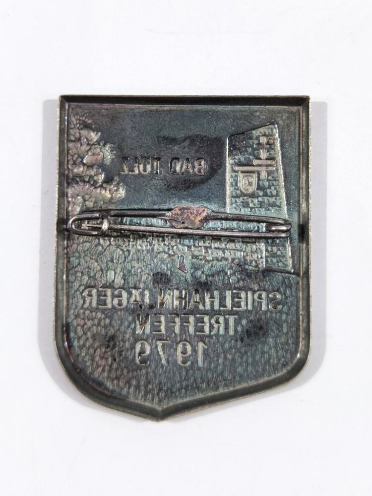 Blechabzeichen " Spielhahnjäger- Treffen 1979 Bad Tölz ", 15,00