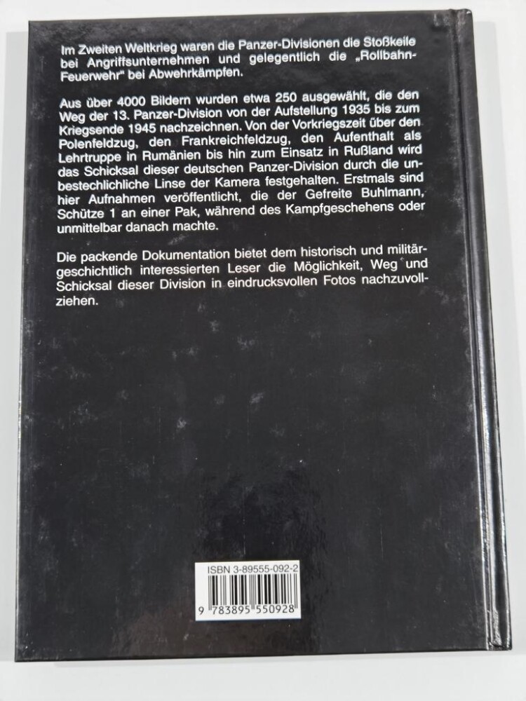 Die 13. Panzer Division,1935 - 1945, 126 Seiten, über DIN A5, gebrauc