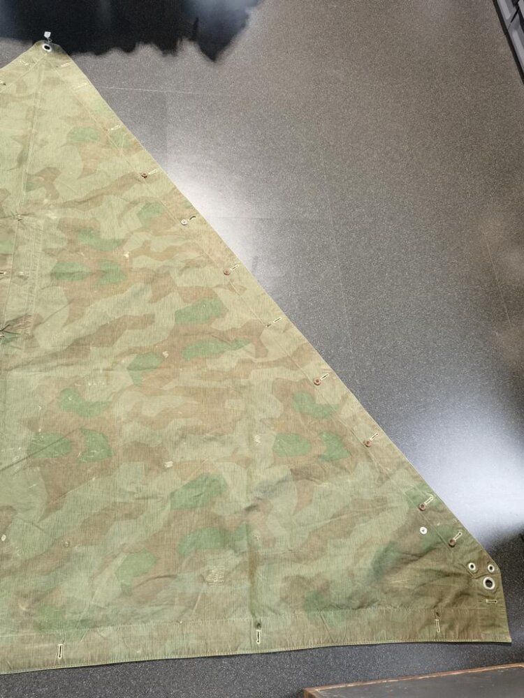 Zeltbahn 31 der Wehrmacht, stärker getragenes Kammerstück, 120,00