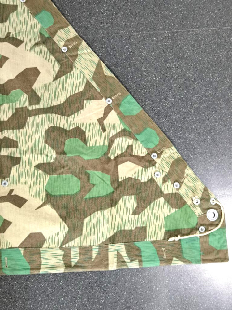 Zeltbahn 31 der Wehrmacht. Hersteller "Hans Deuter Ausgsburg 1940" Un