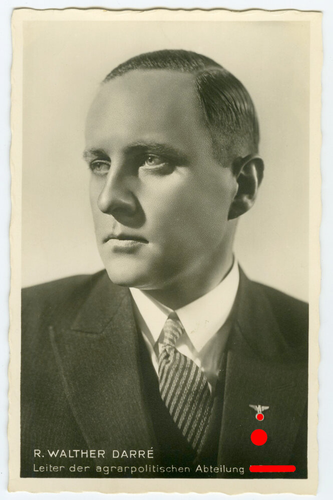 Ansichtskarte "R. Walther Darré - Leiter der agrarpolischen Abteilung