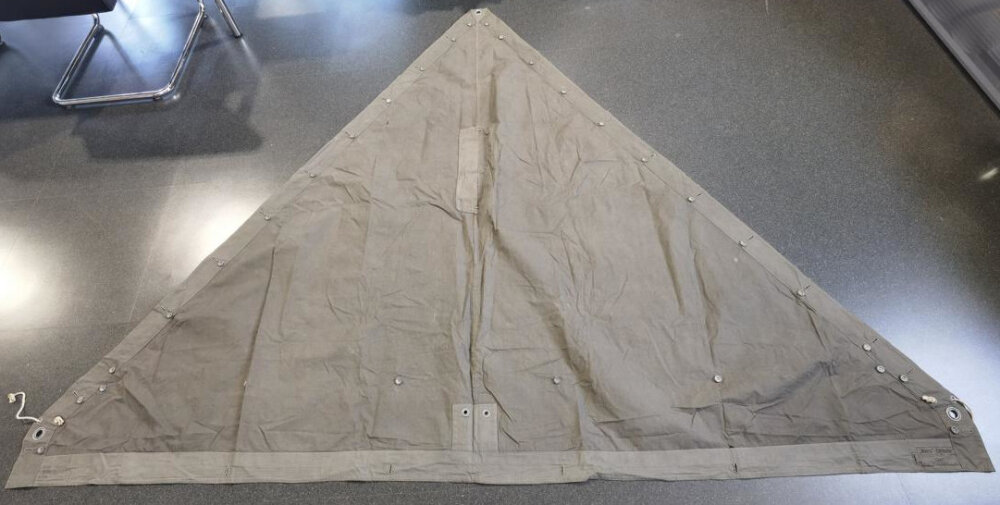 Zeltbahn 31 Wehrmacht, graue Ausführung, "Warei" Zeltbahn DRP 1941, g