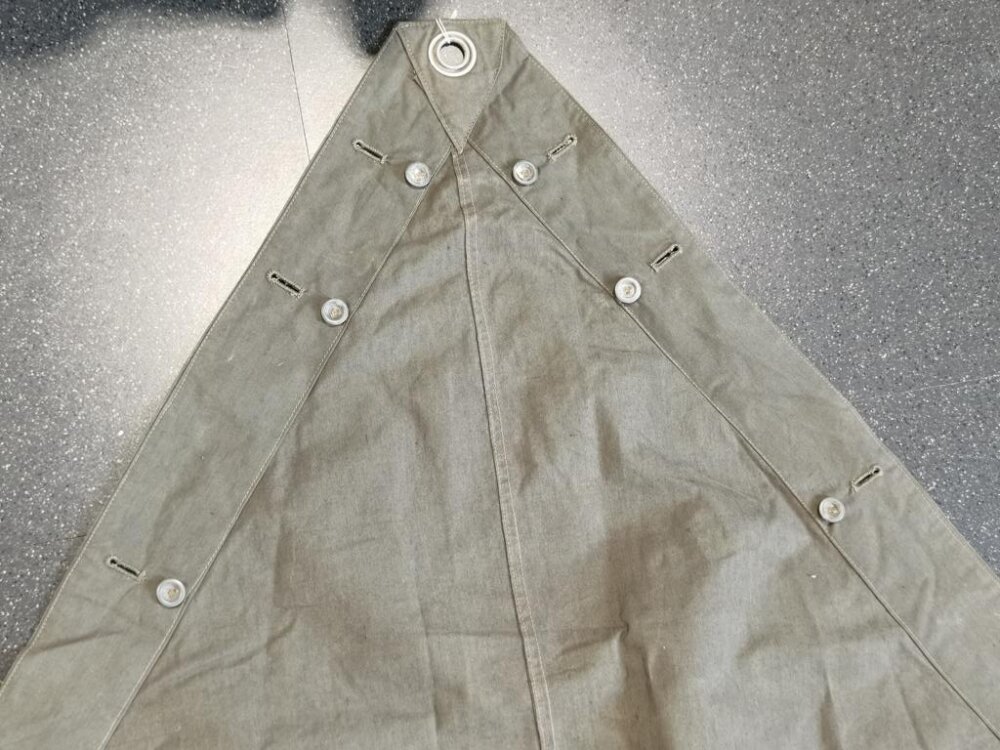 Zeltbahn 31 Wehrmacht, graue Ausführung, "Warei" Zeltbahn DRP 1941, g