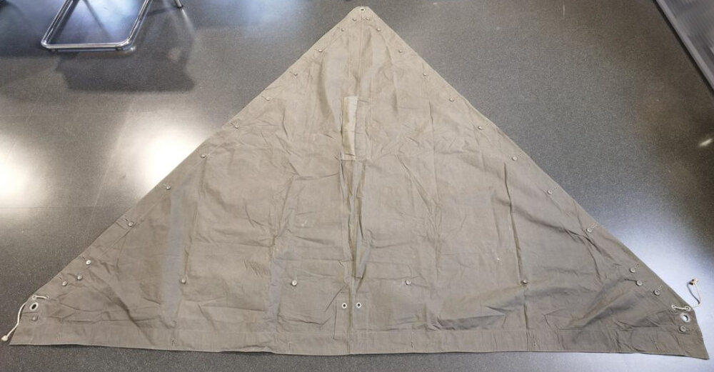 Zeltbahn 31 Wehrmacht, graue Ausführung, "Warei" Zeltbahn DRP 1941, g