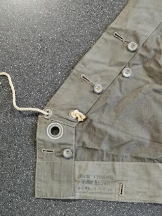 Zeltbahn 31 Wehrmacht, graue Ausführung, "Warei" Zeltbahn DRP 1941, g