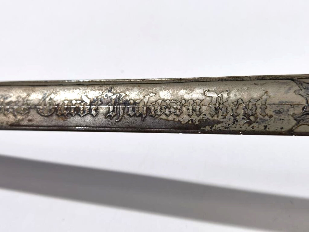 Kaiserreich, Klinge für Kavalleriedegen Modell 1889, geätzte Klinge