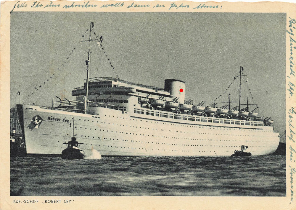 Ansichtskarte "KdF.-Schiff "Robert Ley"", 10,00