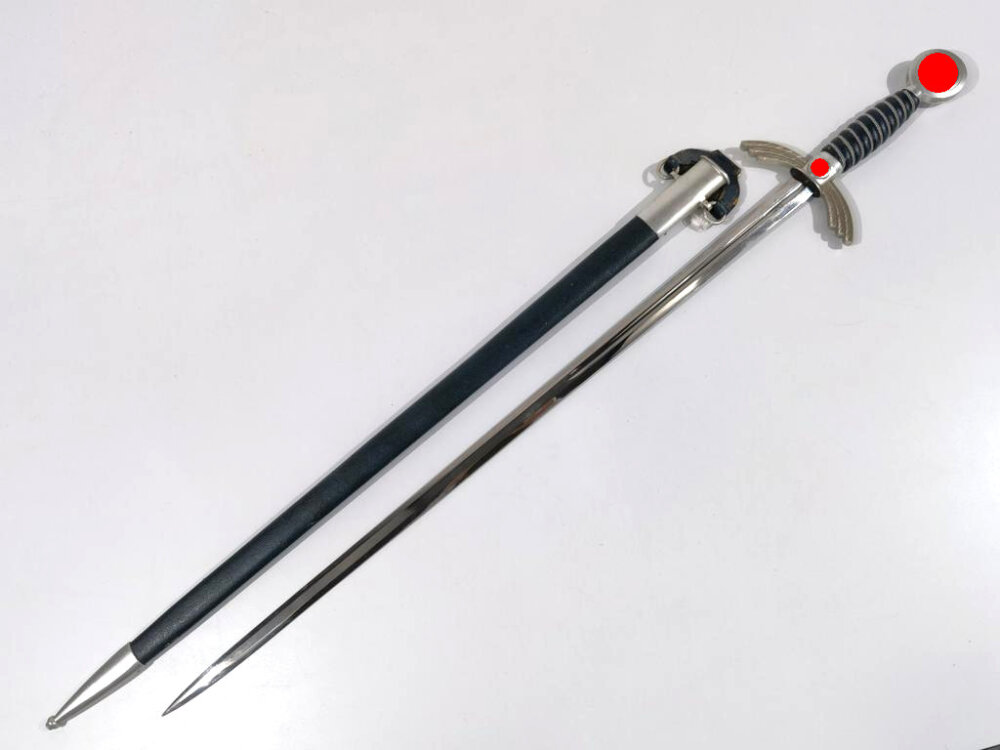 Luftwaffe Schwert für Offiziere . Aluminiumausführung von SMF Solinge