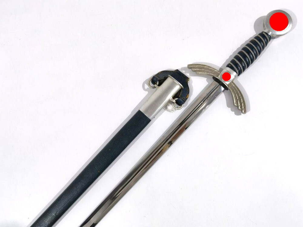 Luftwaffe Schwert für Offiziere . Aluminiumausführung von SMF Solinge