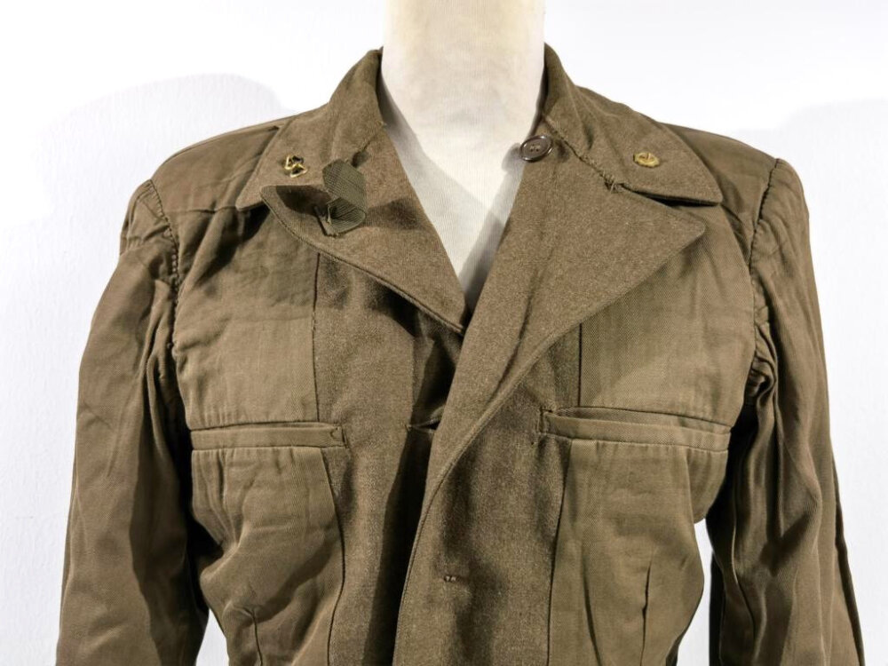 U.S. 1944 dated Army Air Forces "Ike jacket" Label faded, size 34R. I ...