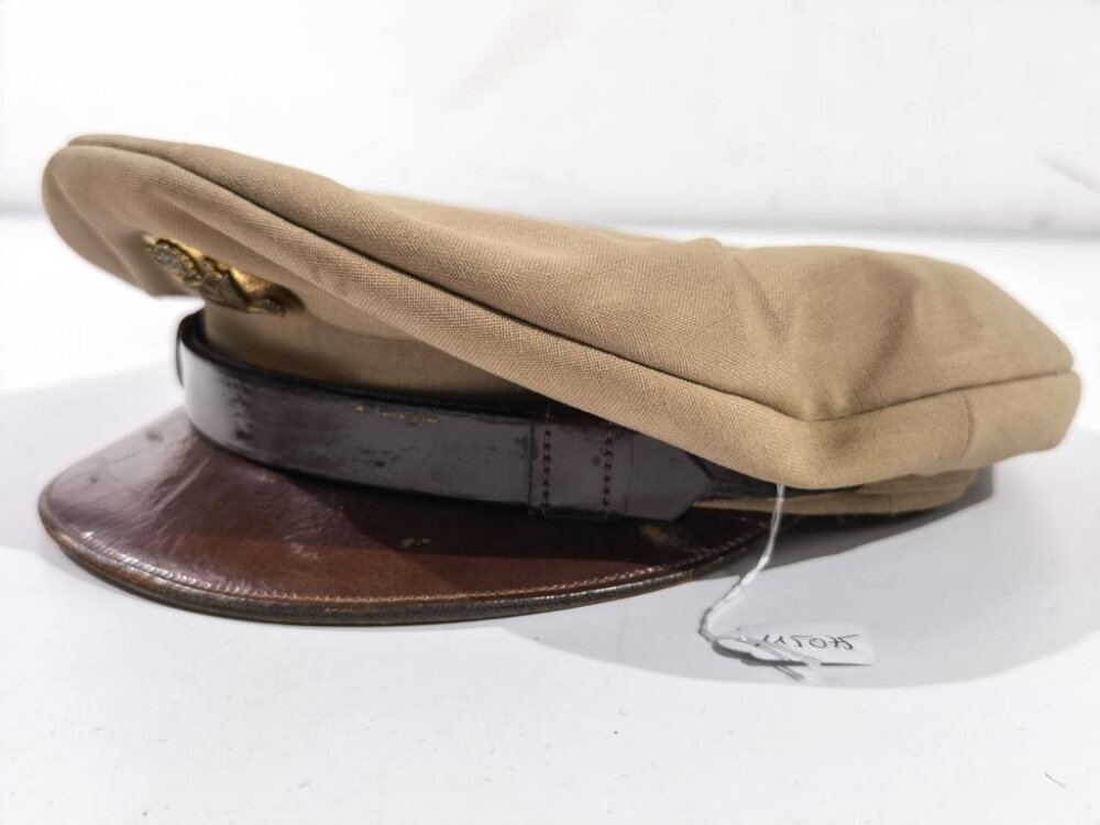 U.S. WWII Army tan service cap for enlisted men.Good condition, size