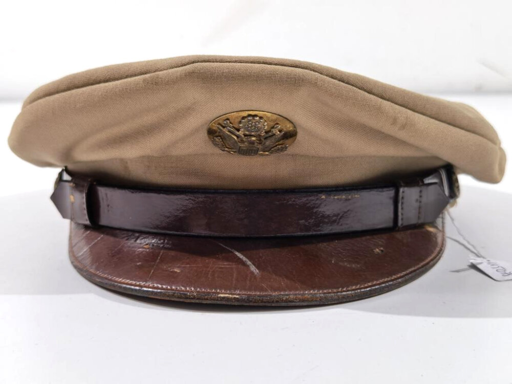 U.S. WWII Army tan service cap for enlisted men.Good condition, size