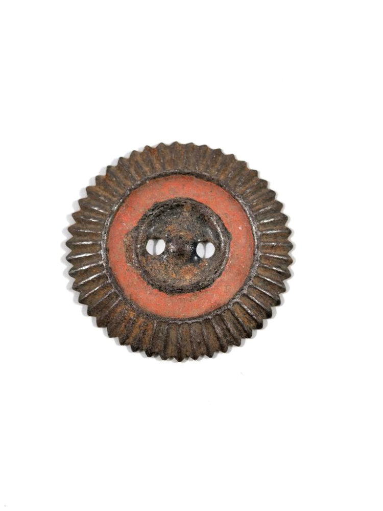 1. Weltkrieg Kokarde für ein Krätzchen, Eisen lackiert, Durchmesser 2