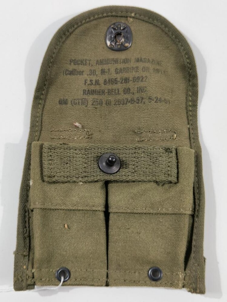 U.S. 1957 dated pouch, magazine, M1 Carbine, 25,00
