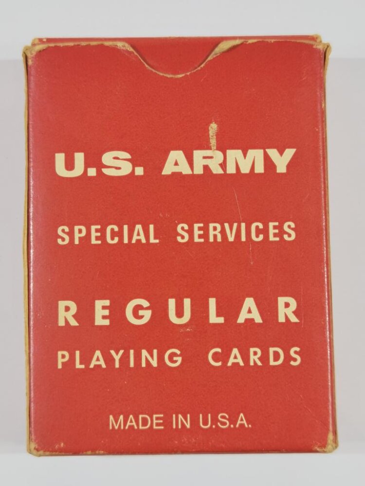 U.S. Army Special Services Regular playing cards, 15,00