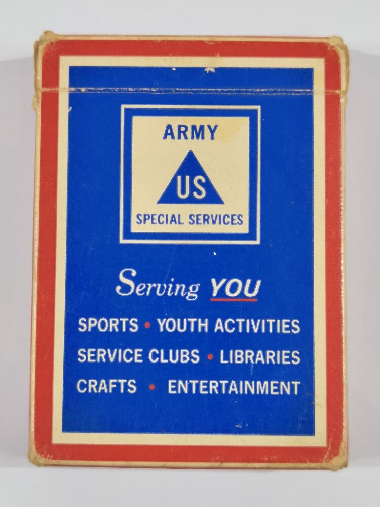 U.S. Army Special Services Regular playing cards, 15,00