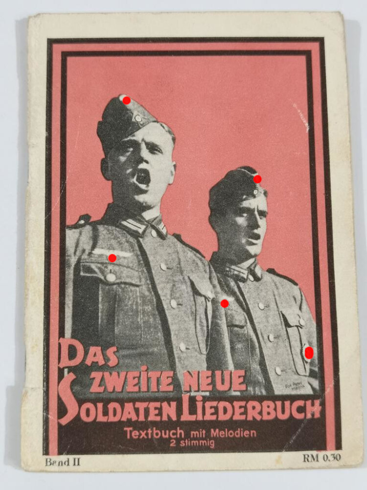 Das zweite neue Soldaten-Liederbuch, Textbuch mit Melodien 2 stimmig ...