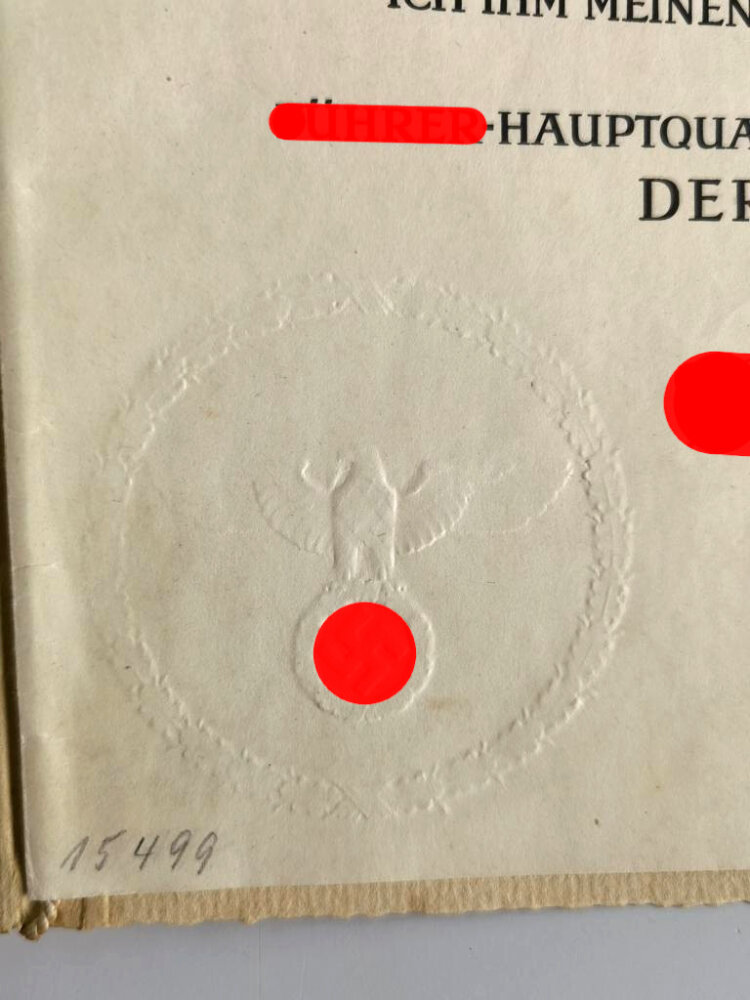 Hermann Göring, eigenhändige Unterschrift auf großformatiger Ernennun