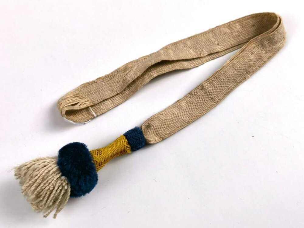 Kaiserreich, Seitengewehr Troddel für Mannschaften, getragenes Stück,