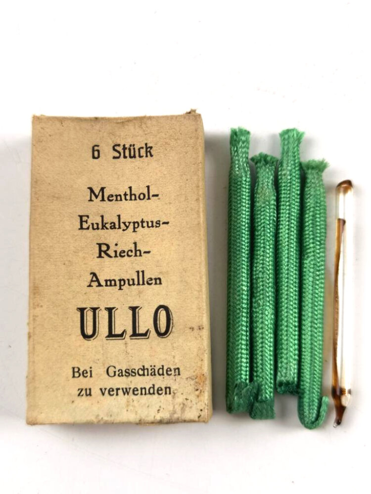 Pack " Riechampullen" , gehört so unser anderem in Verbandkästen Wehr