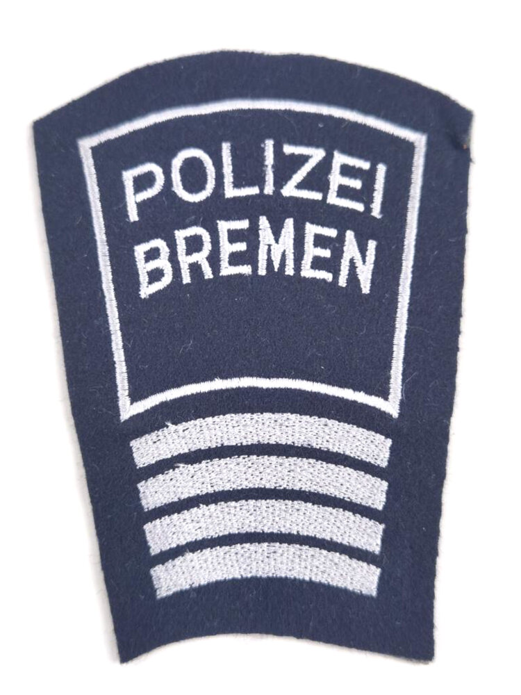 Ärmelabzeichen der Polizei Bremen " Polizei- Hauptmeister ", 10,00