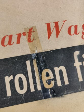 Farbiges Plakat Reichsbahn " Räder müssen rollen für den Sieg !" Jede